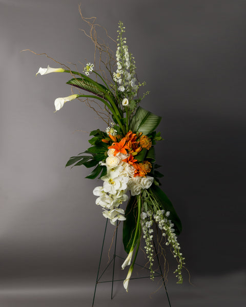 Branchy & Grouped Floral Design in S-Shape form — Stems